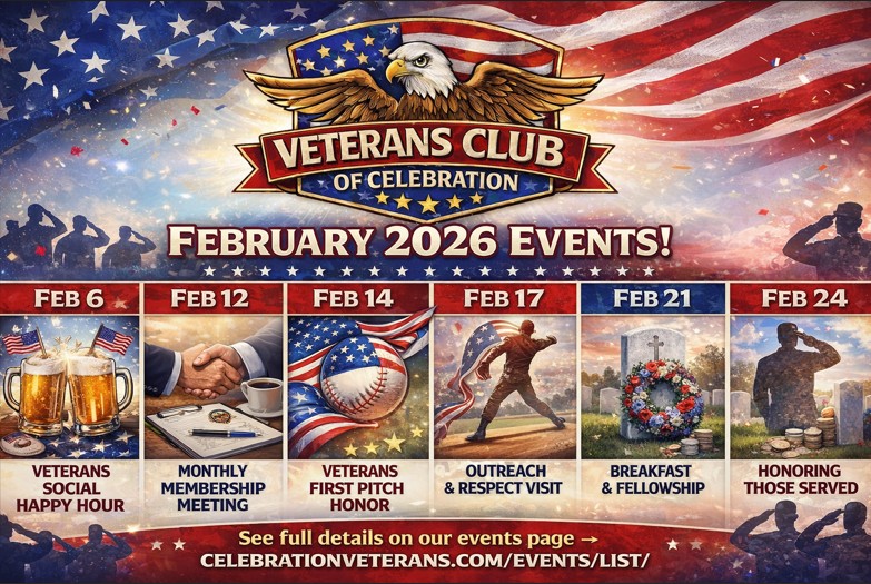 Celebration Veterans Newsflash January 11, 2026